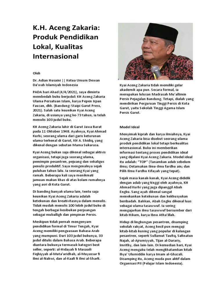 Biografi Ust Aceng | PDF