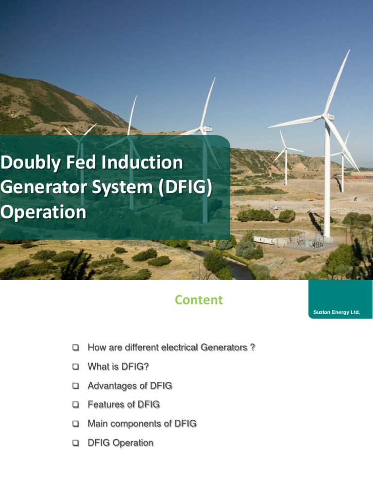 Dfig Knowledge Sharing Final | PDF | Electric Generator | Direct Current