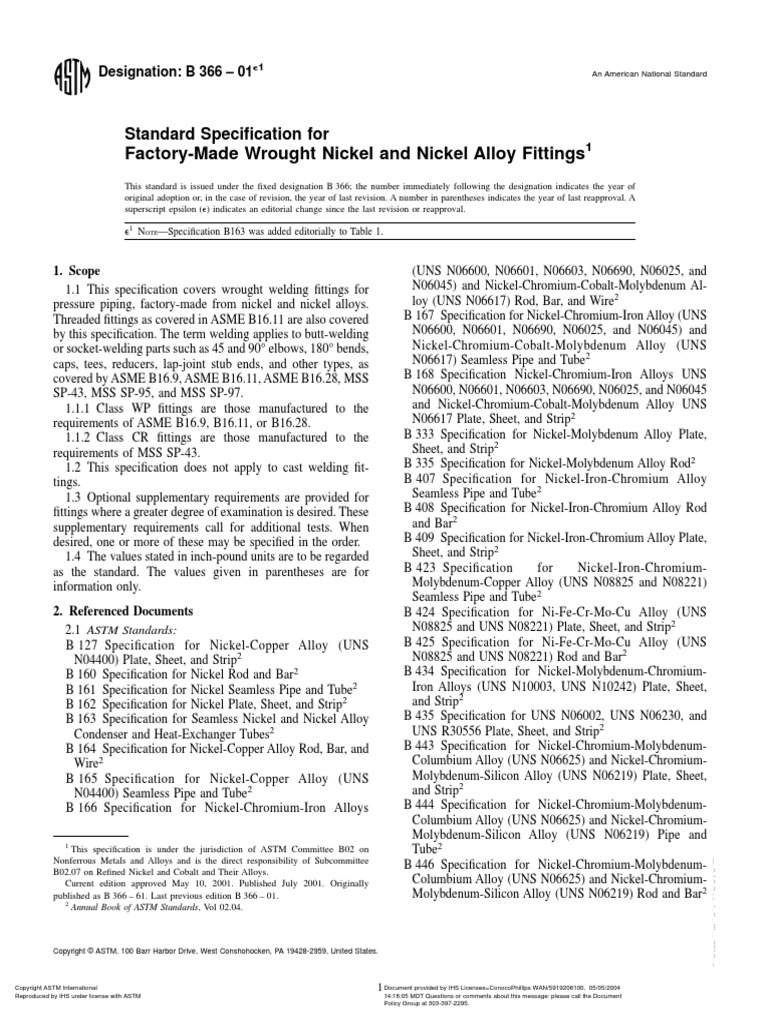 Astm B 366 | PDF