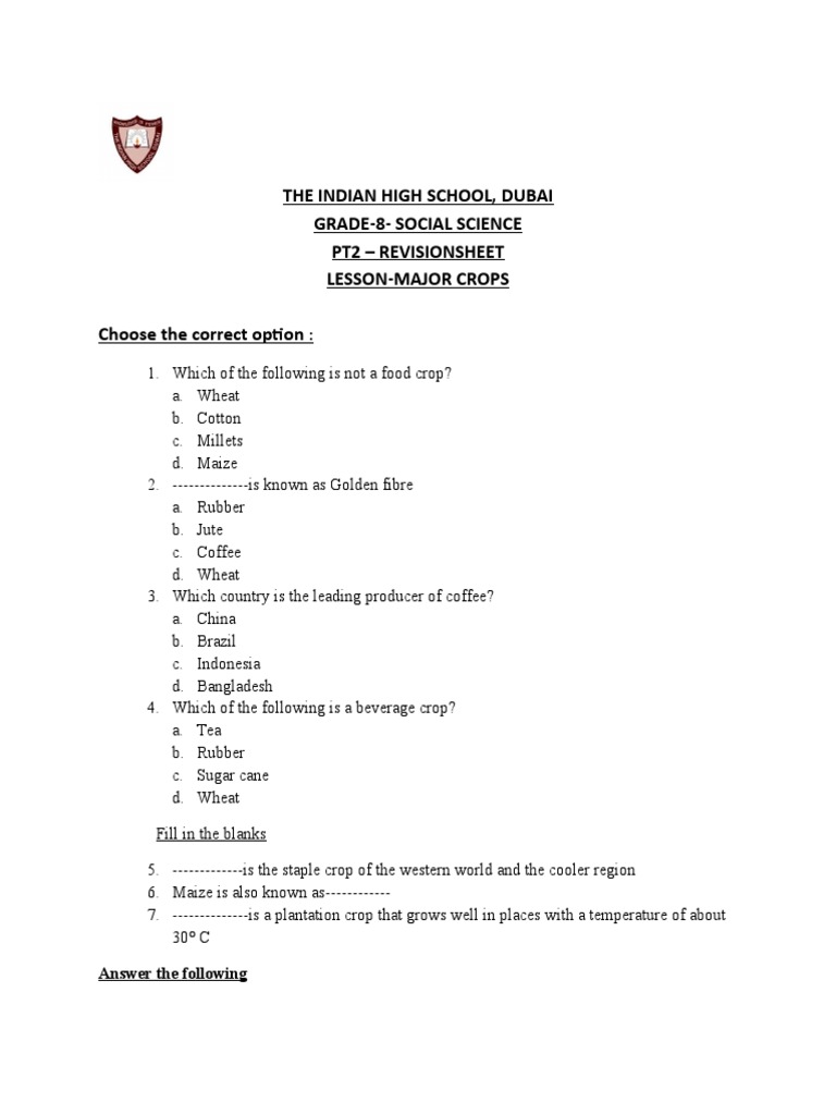 GR8 - SSC - PT2 - Revisionsheet | PDF | Travel