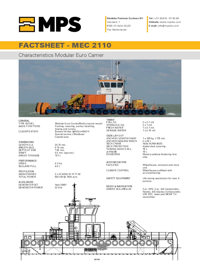 MPS Factsheet MEC 2110 | PDF | Shipping | Manufactured Goods