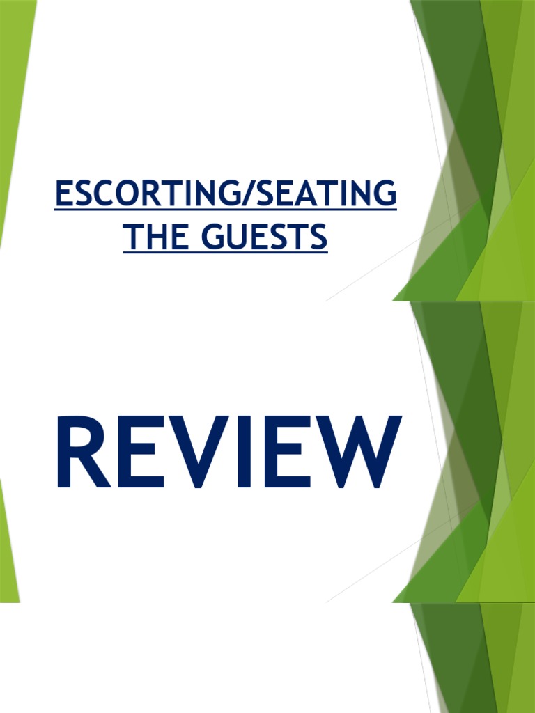 Seat The Guest and Taking Orders | PDF | Menu | Chair