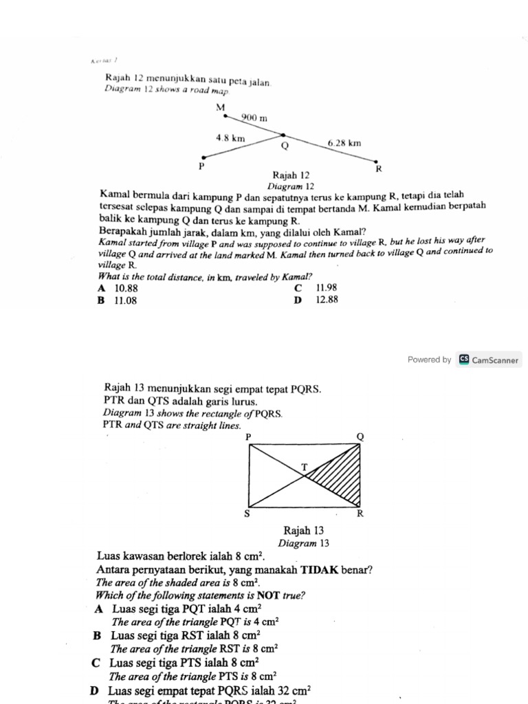 Soalan Maths Form 2 | PDF