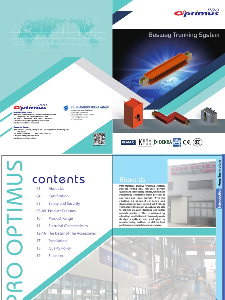 Optimus Busway Trunking Overview | PDF