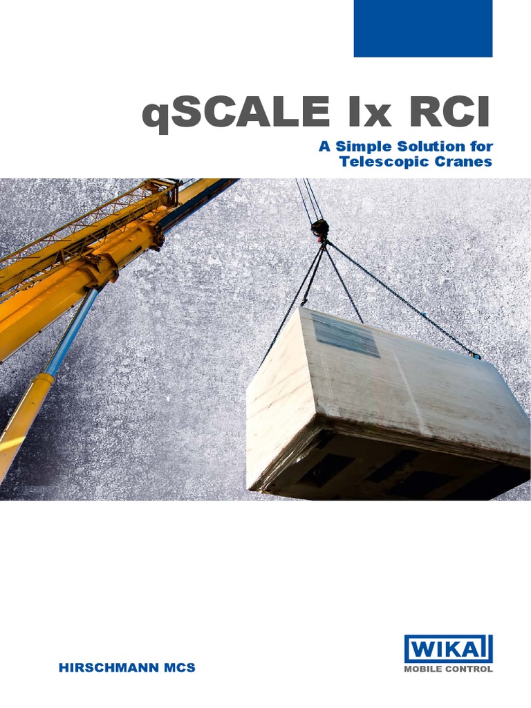 qSCALE Ix: Rated Capacity Indicator for Cranes | PDF | Crane (Machine ...