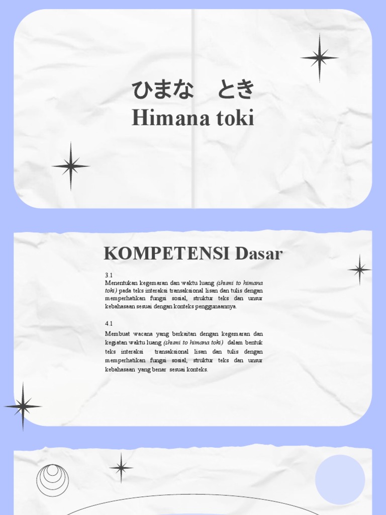 Himana Toki Kelas 12 | PDF