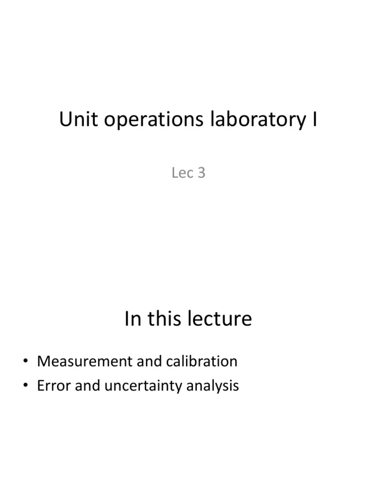 Measurement and Calibration - Error and Uncertainty Analysis | PDF | Observational Error ...