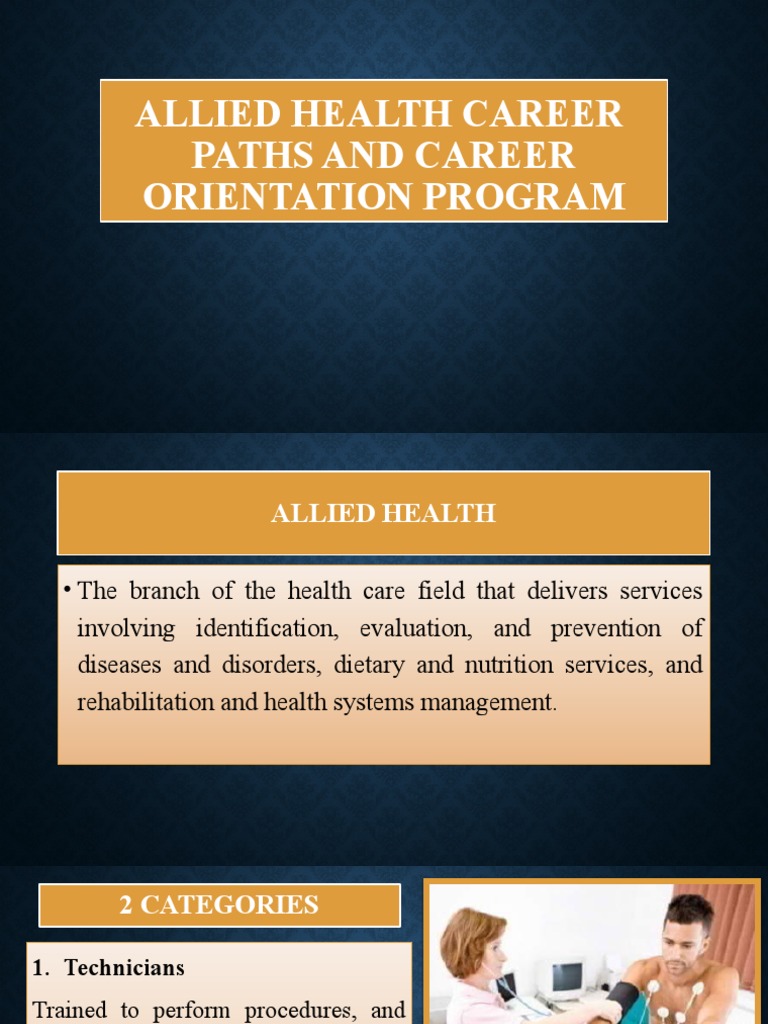 Allied Health Career Paths | PDF | Medical Imaging | Health Professional