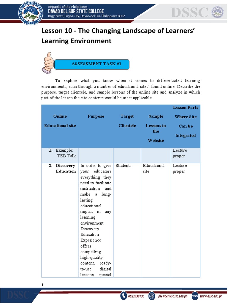 Embodo - Educ315 Lesson 10 | PDF | Learning | Change