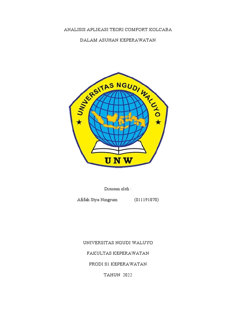 Analisis Aplikasi Teori Comfort Kolcaba Dalam Asuhan Keperawatan | PDF