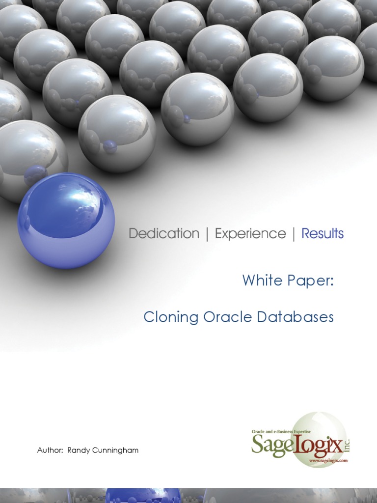 Cloning Database | Oracle Database | Replication (Computing)
