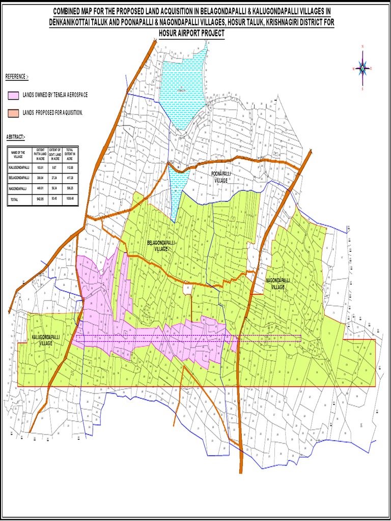 Hosur Airport Final Map | PDF