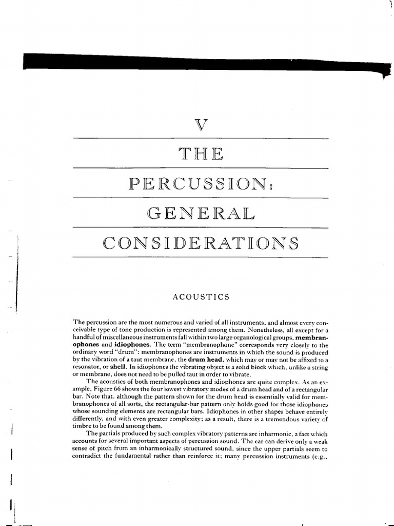 Stiller, Andrew - Handbook of Instrumentation - Percussion | PDF