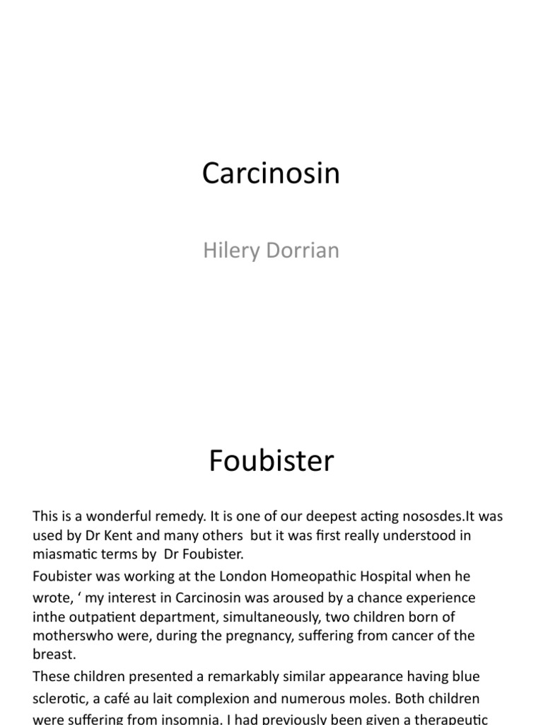 Carcinosin | Download Free PDF | Cancer | Neoplasms