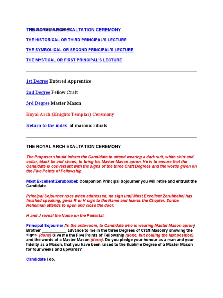 Entered Apprentice Fellow Craft Master Mason: 1st Degree 2nd Degree 3rd ...