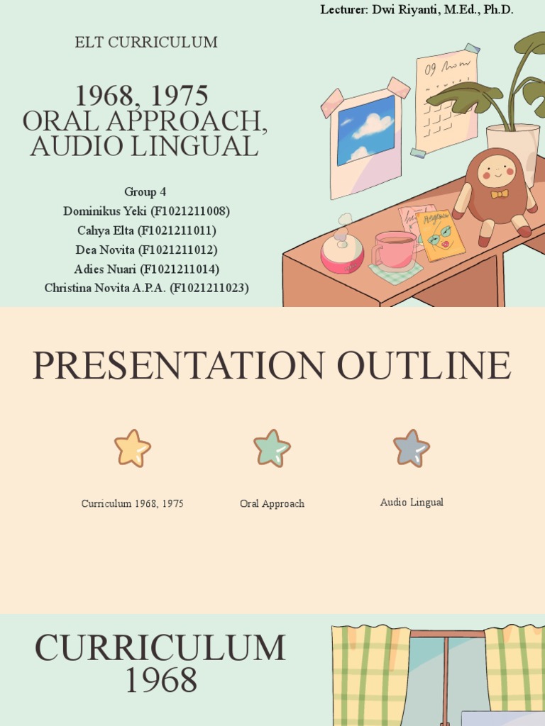 Elt Curriculum: Oral Approach, Audio Lingual | PDF | Language Education | Curriculum