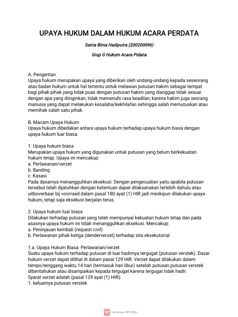 (200200096) Satria Bima - Resume HAP | PDF