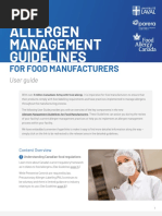 4 Sample Allergen Control Program Template | PDF | Foods | Food And Drink