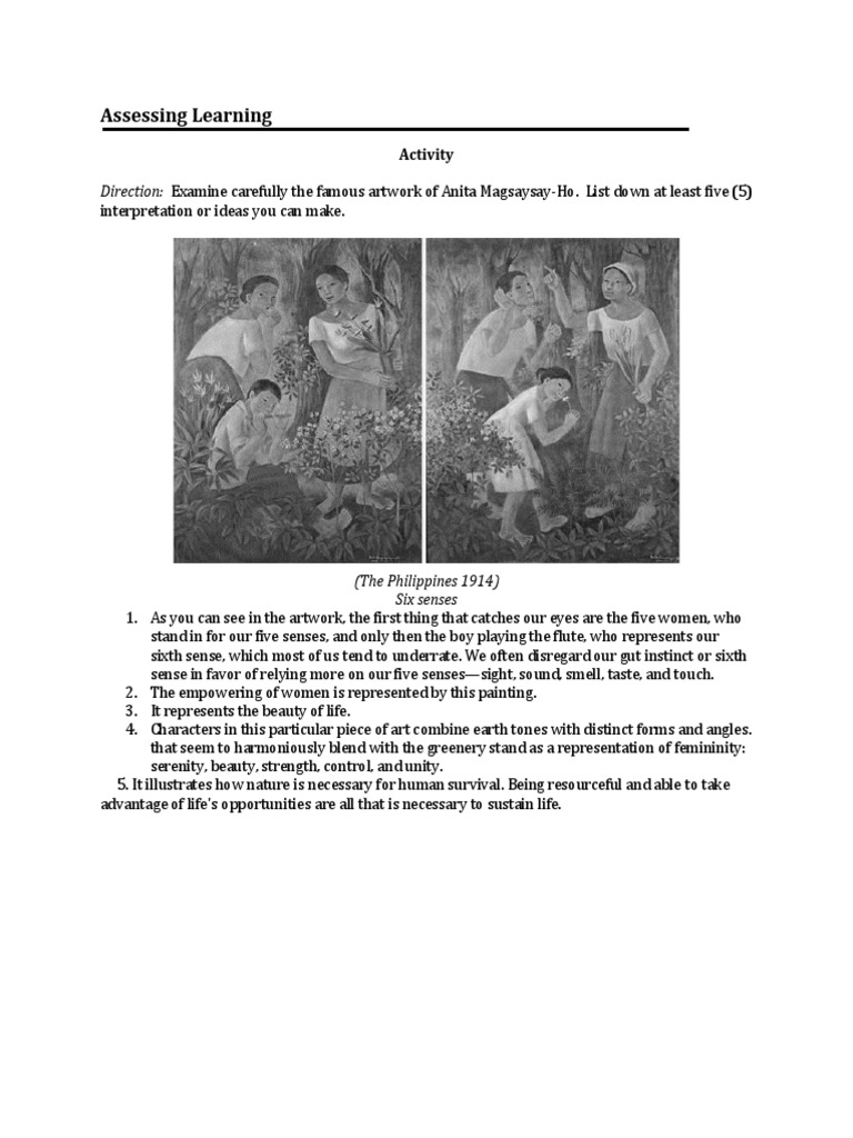 (Gen - Ed 6) Valencia, Sandra Kaye D. | PDF | Beauty | Senses