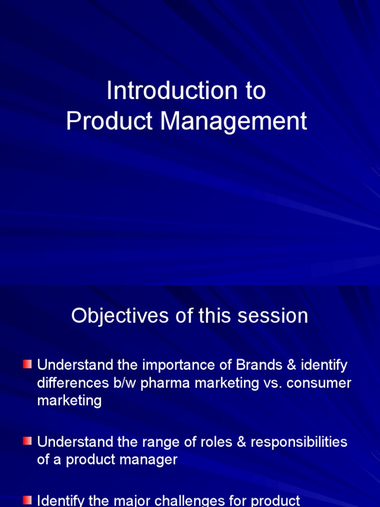 Product Management Lecture 1 | PDF | Marketing | Brand