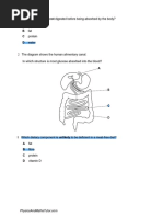 IGCSE Biology Notes On Digestive System | PDF | Digestion | Stomach