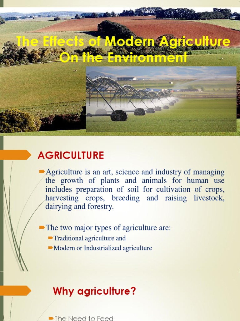 ESDM Unit I BSC Efct Modrn Agri | PDF | Agriculture | Fertilizer