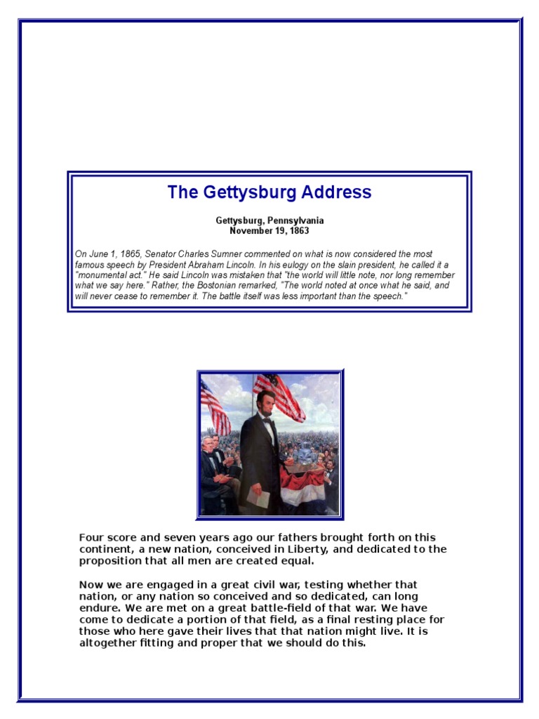 Gettysburg Address | PDF