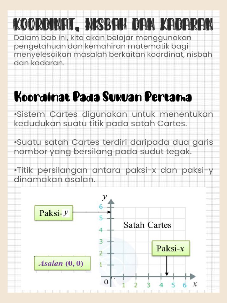 Koordinat, Nisbah Dan Kadaran | PDF
