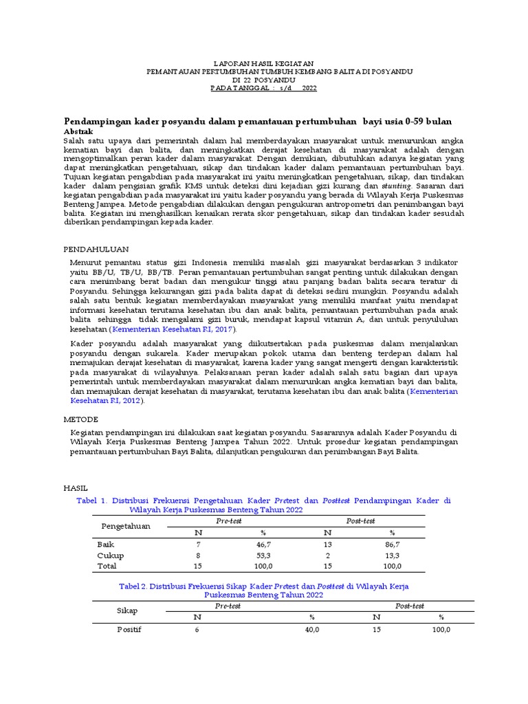 LHK Pendampingan Pertumbuhan Bayi Balkita 09 | PDF | Kesehatan Holistik | Sains & Matematika