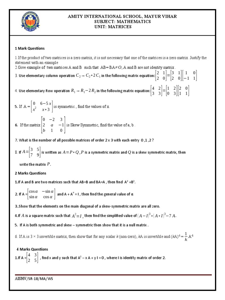 3 FDB 5 | PDF | Matrix (Mathematics) | Theoretical Physics