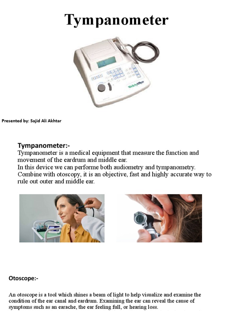 Tympanometer | PDF | Ear | Audiology