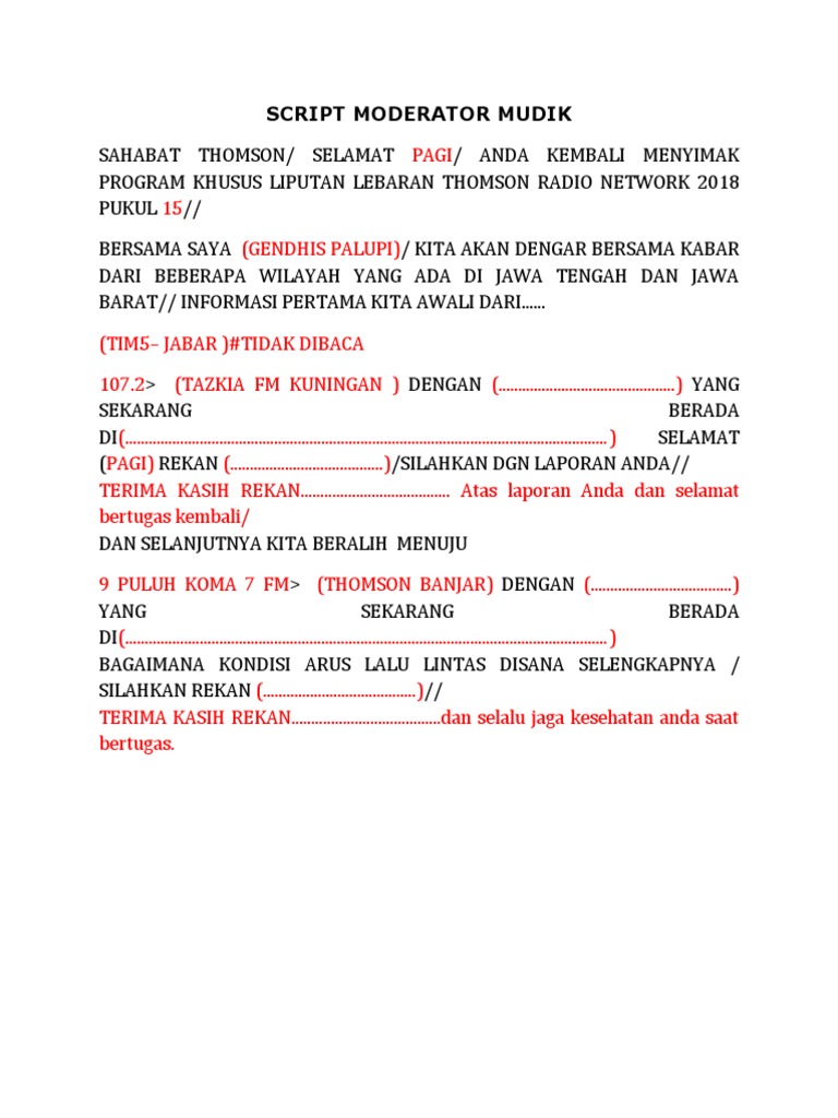 Liputan Mudik Lebaran 2018 | PDF