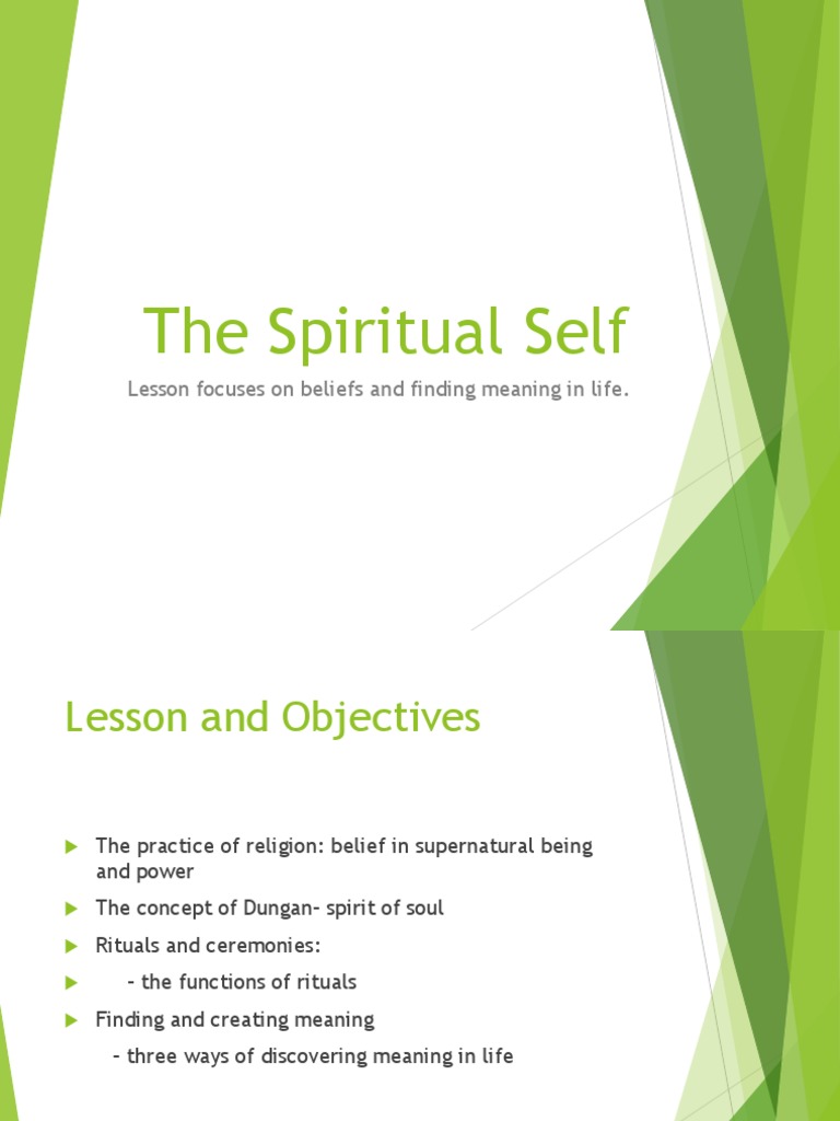 9 The Spiritual Self | PDF | Spirituality | Soul