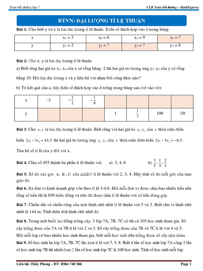 (7 Zoom) BTVN Ti Le Thuan | PDF