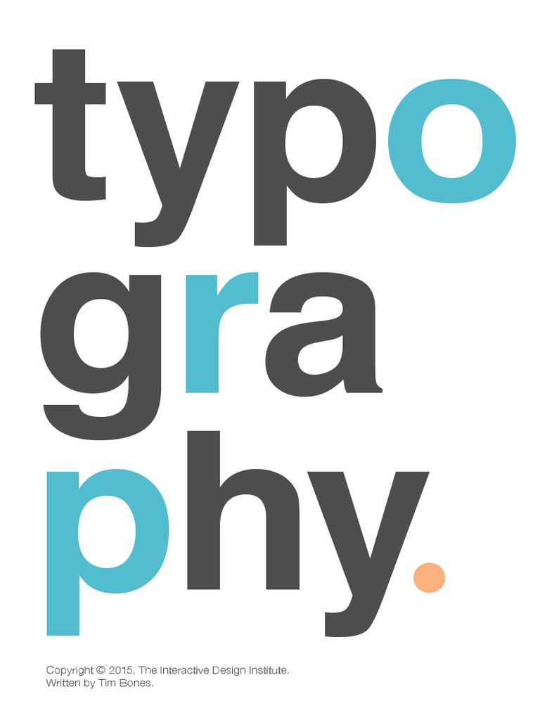 Typography Ebook Final Version | PDF | Typefaces | Serif