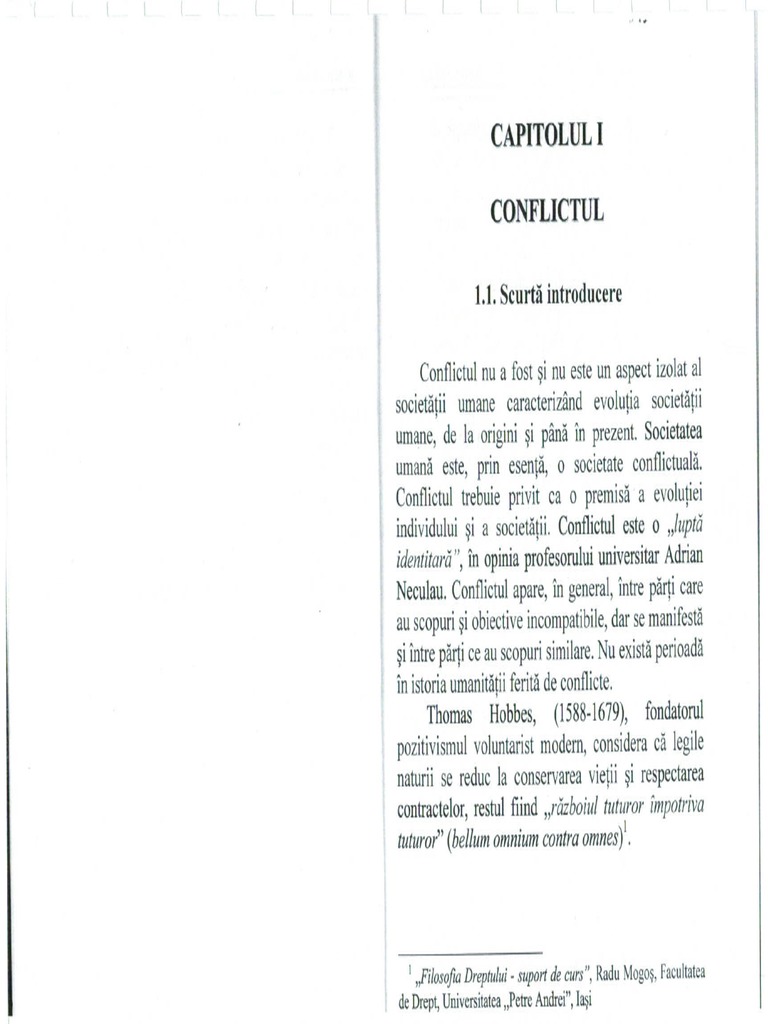 Curs ADR - Capitol 1 - Conflictul | PDF