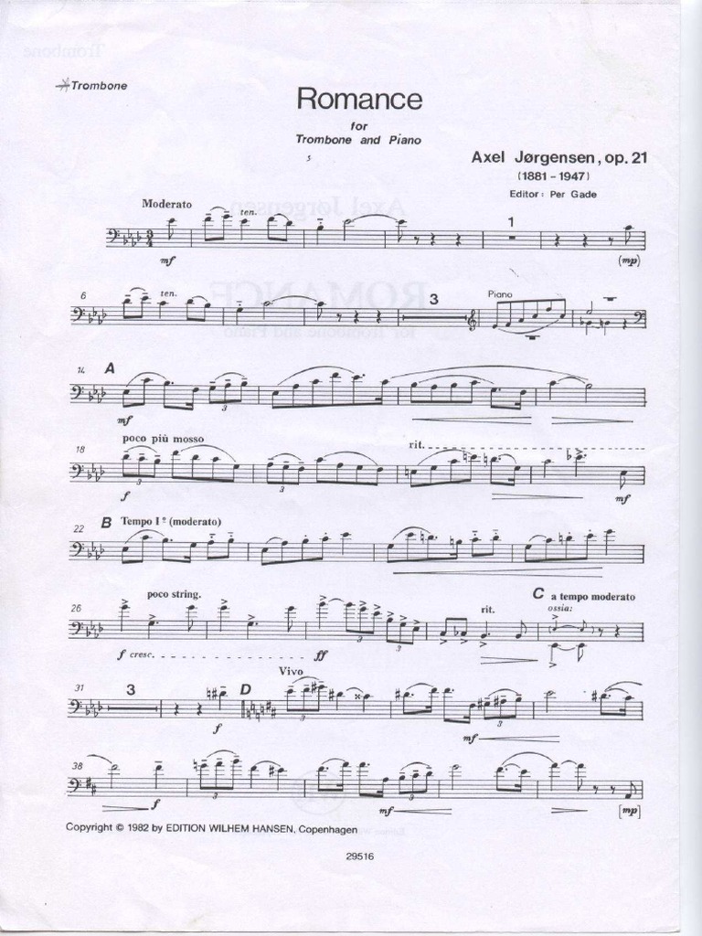 Romance Jorgensen Trombone | PDF