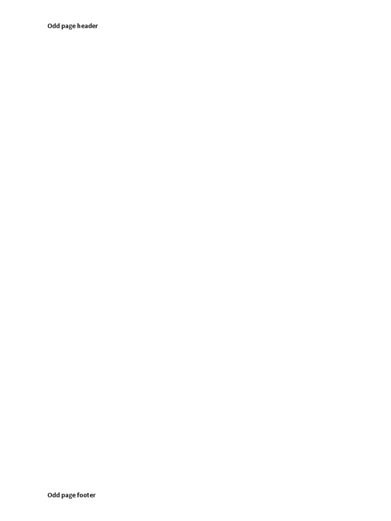 Odd and Even Page Different Footers and Headers Practice For Ict Test ...