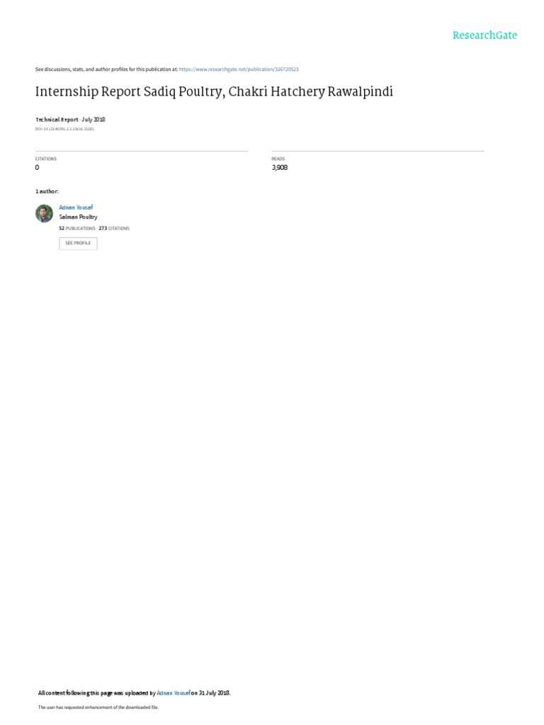 Hatchery Report | PDF | Disinfectant | Formaldehyde