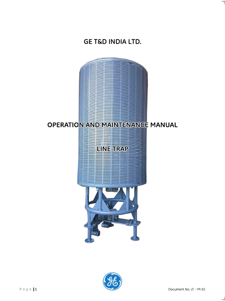 GE Line Trap Safety and Handling Guide | PDF | Inductor | Safety