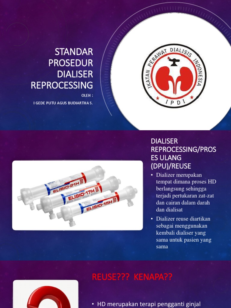 Dializer Reprocessing | PDF