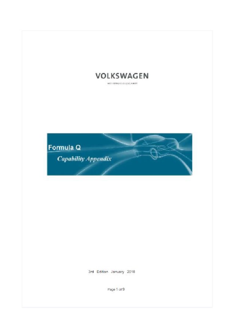 Formel Q Capability Appendix | PDF