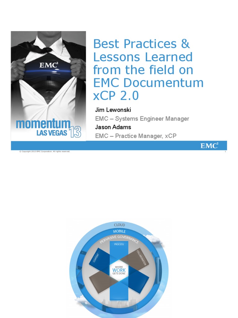 Dokumen - Tips - Best Practices Lessons Learned From The Field On Emc Documentum XCP 20 | PDF ...