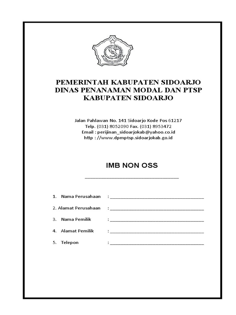 Contoh Surat Petok D Sidoarjo | PDF