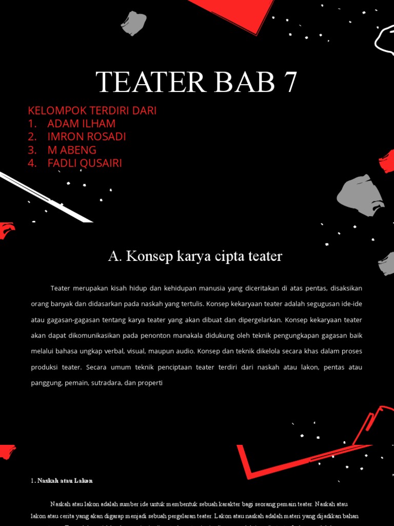 KARYA TEATER KELAS 7 | PDF