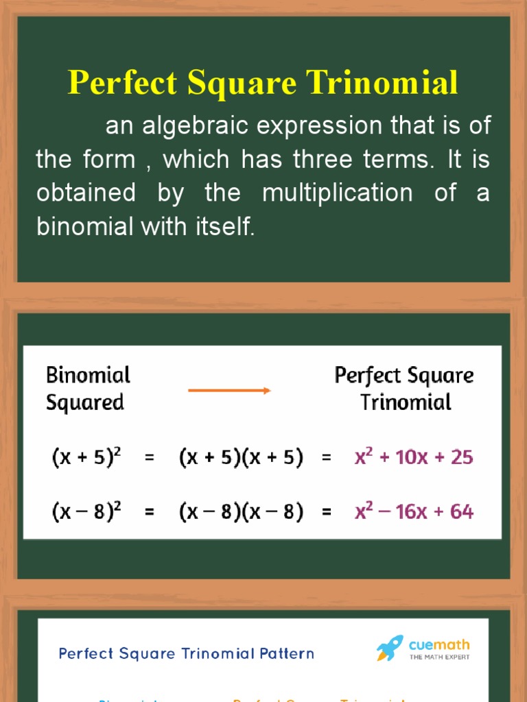 Perfect Square Trinomial | PDF