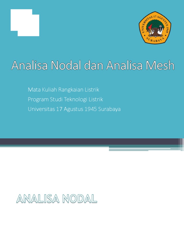 Analisa Nodal Dan Mesh | PDF