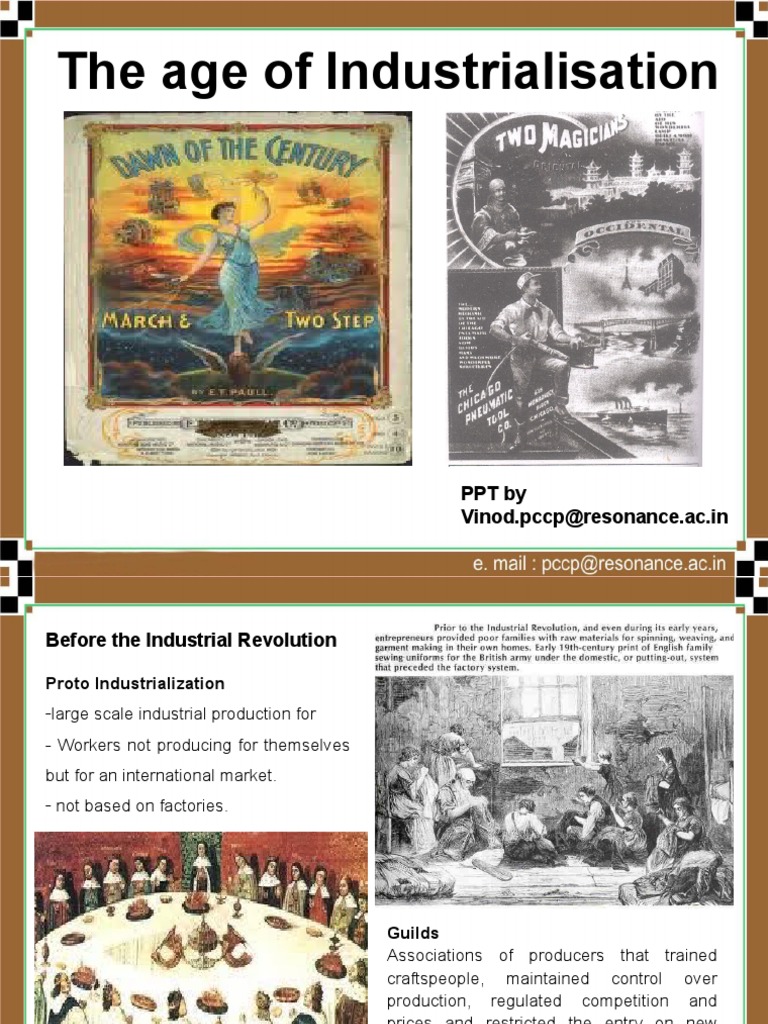 Age of Industrialisation Overview for Class 10 | PDF | Weaving | Textiles