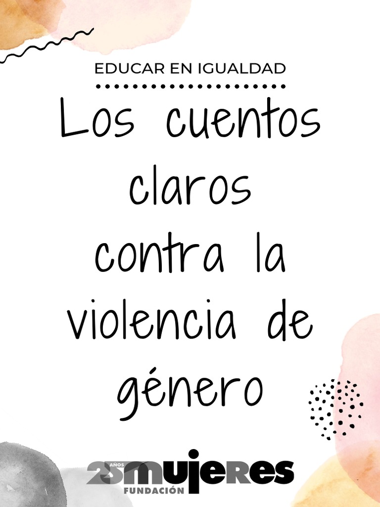 Los Cuentos Claros Contra La Violencia De Genero Pdf Novela Negra