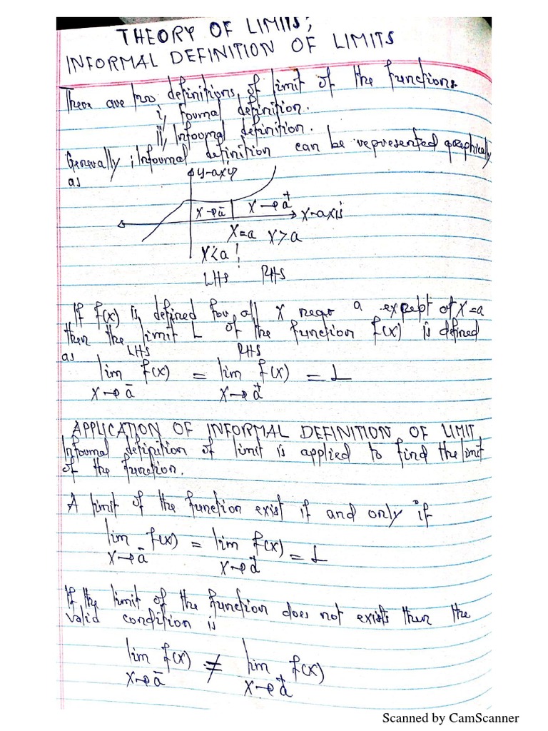 Theory of Limits | PDF
